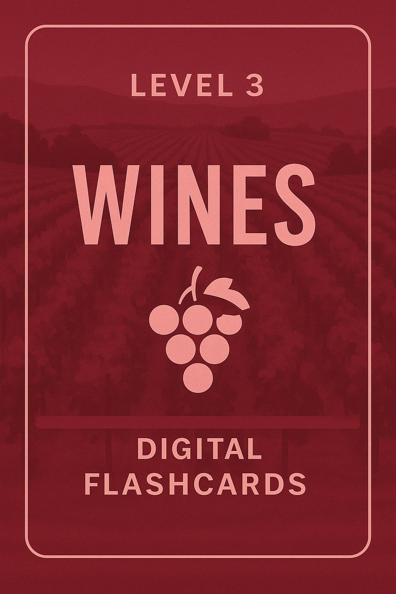 Level 3 Wines - Flashcards – Wine Academy of Las Vegas
