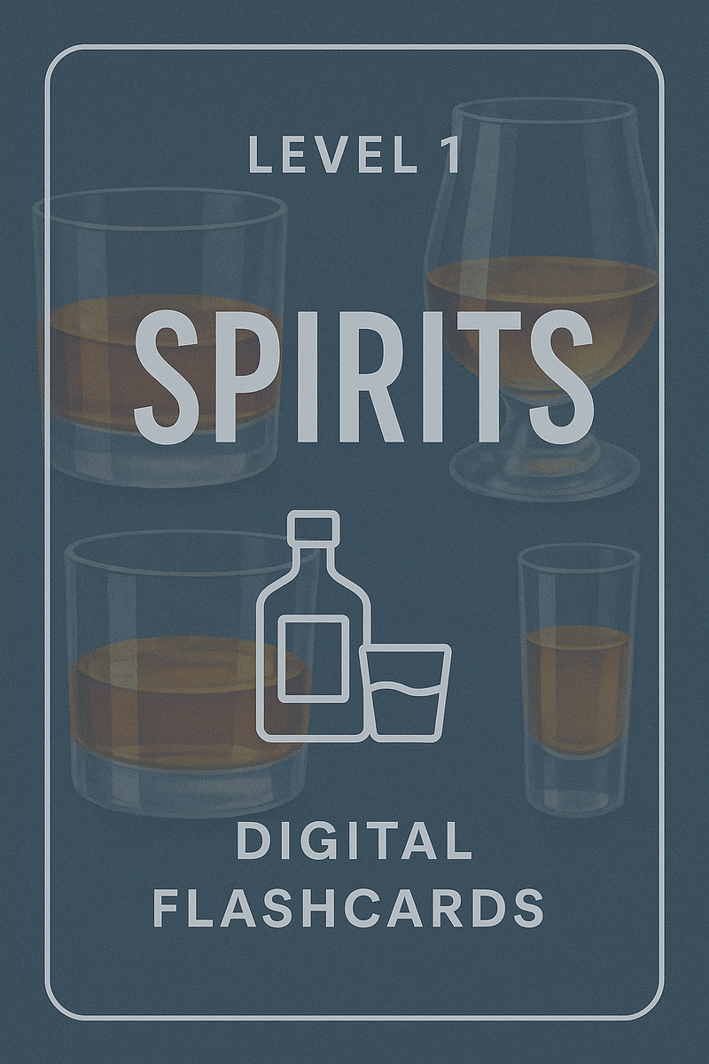 Level 1 Spirits - Digital Flashcards – Wine Academy of Las Vegas